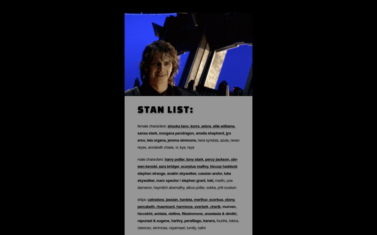stan list